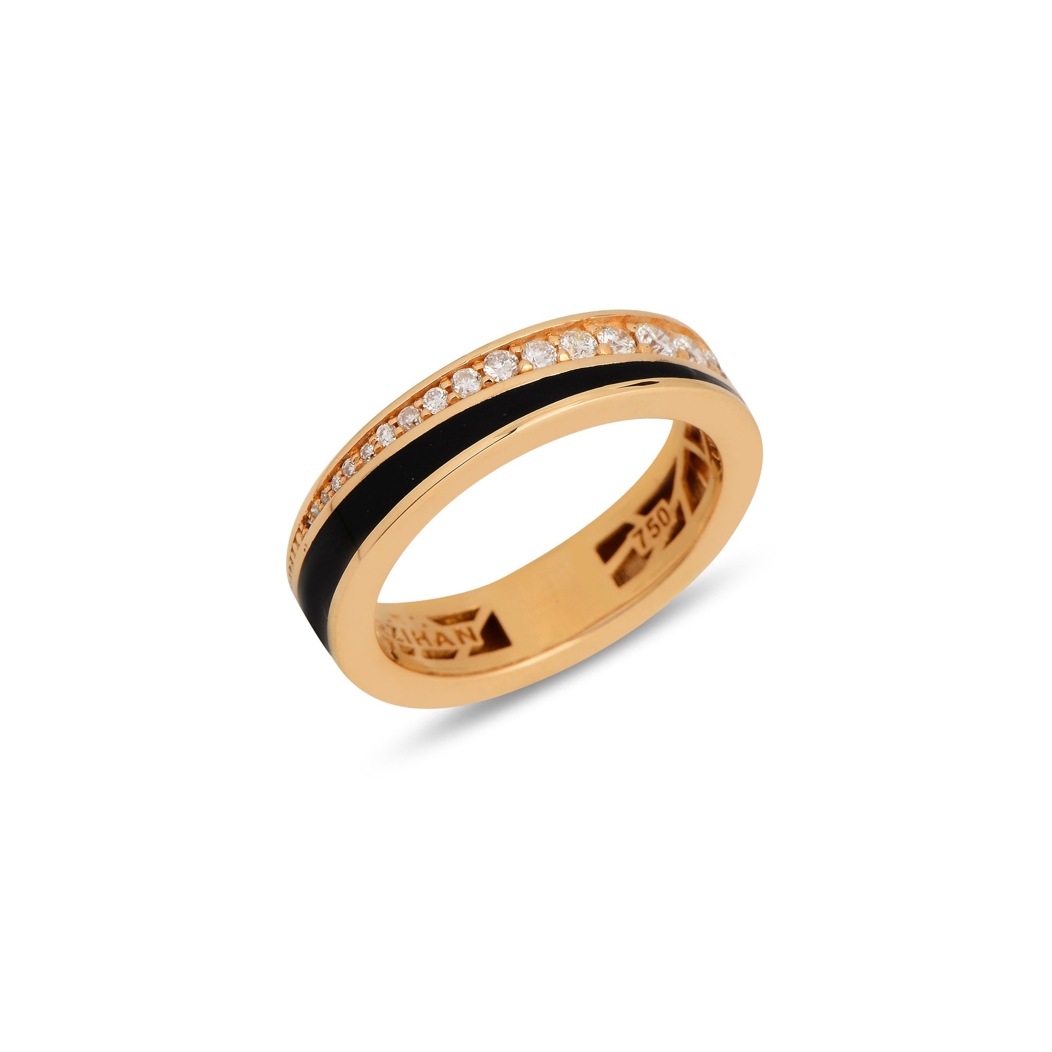 Flow Ring - Black Enamel
